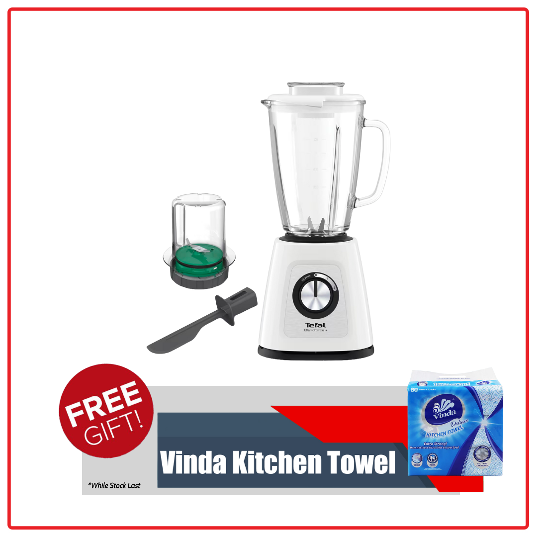 Tefal BL4361 2.0L Blendforce 2 with Chopper Glass Jar Blender – ESH Electrical
