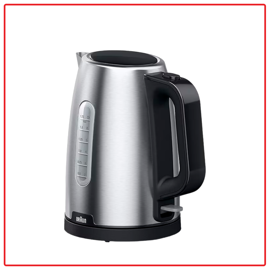 Braun WK1500BK 1.7L PurShine Stainless Steel Kettle – ESH Electrical