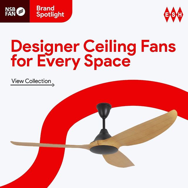 Designer Ceiling Fans for Every Space – ESH Electrical