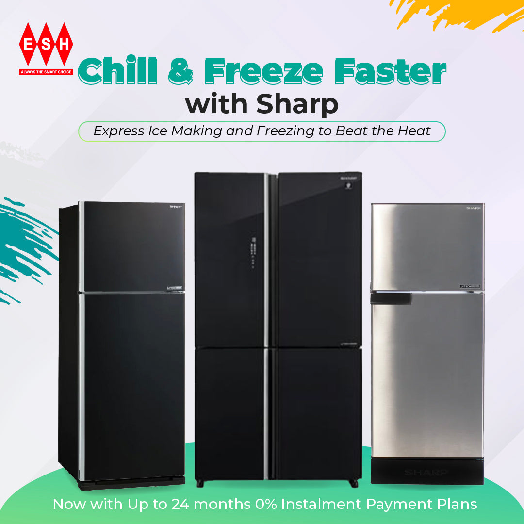 Chill & Freeze Faster with Sharp! Express Ice Making and Freezing to B ...