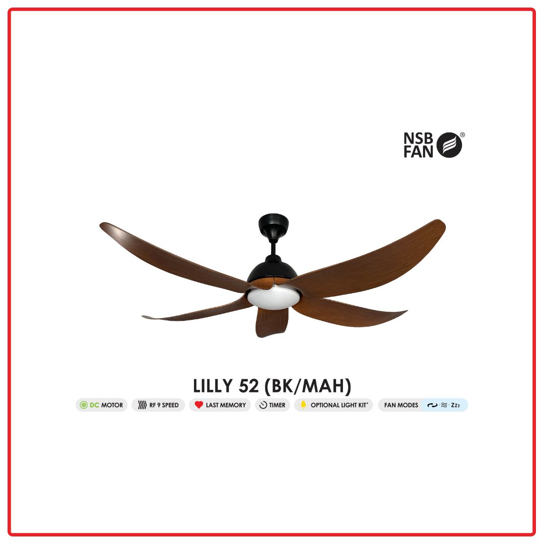 NSB LILY 52 Inch DC Motor Ceiling Fan – ESH Electrical