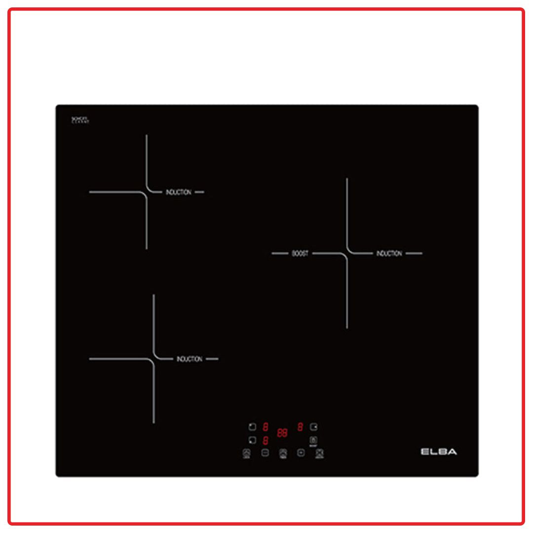 Elba EIC-K6083ST(BK) Triple Cooking Zones Built-in Induction Cooker ...