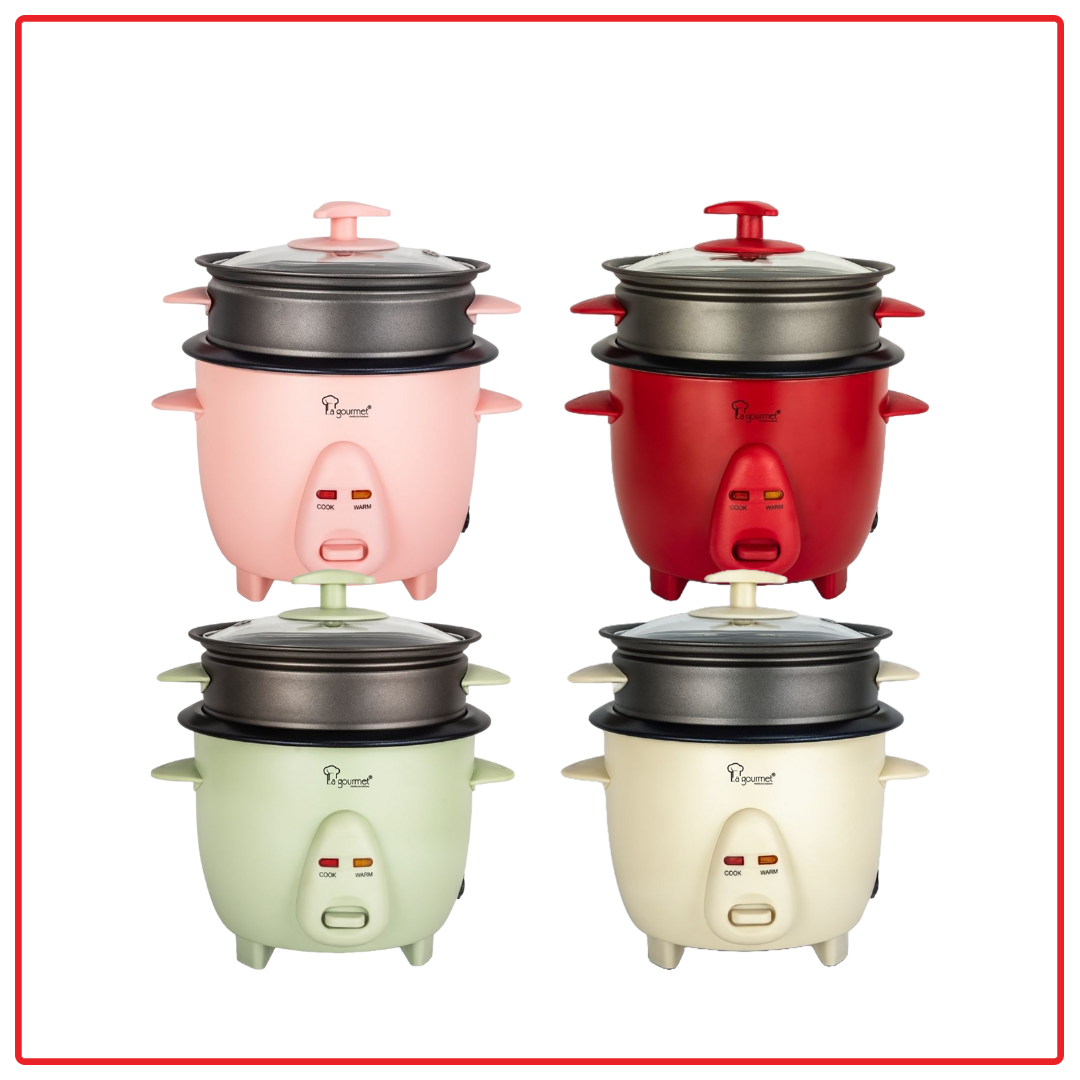 La gourmet RC06B (Variety of Colours) 0.6L Non-Stick Inner Pot & Steam – ESH Electrical