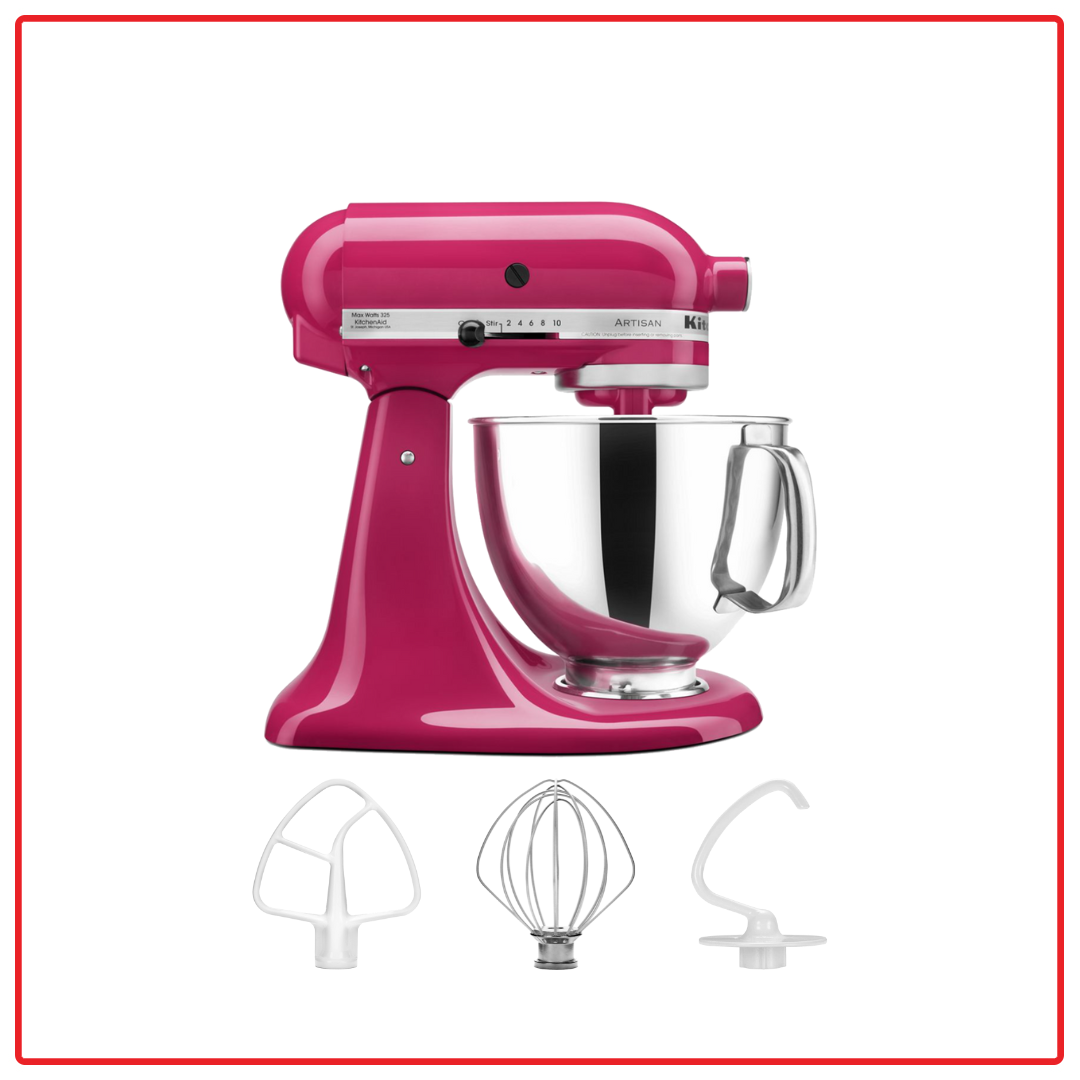 KitchenAid 5KSM150PSBCB (Cranberry) Artisan Series 4.8 L Tilt-Head ...