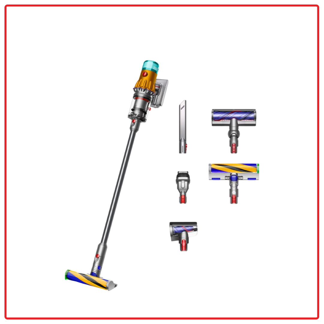Dyson V12 Detect Slim Absolute SV46 HEPA (Yellow & Nickel) Cordless Va ...