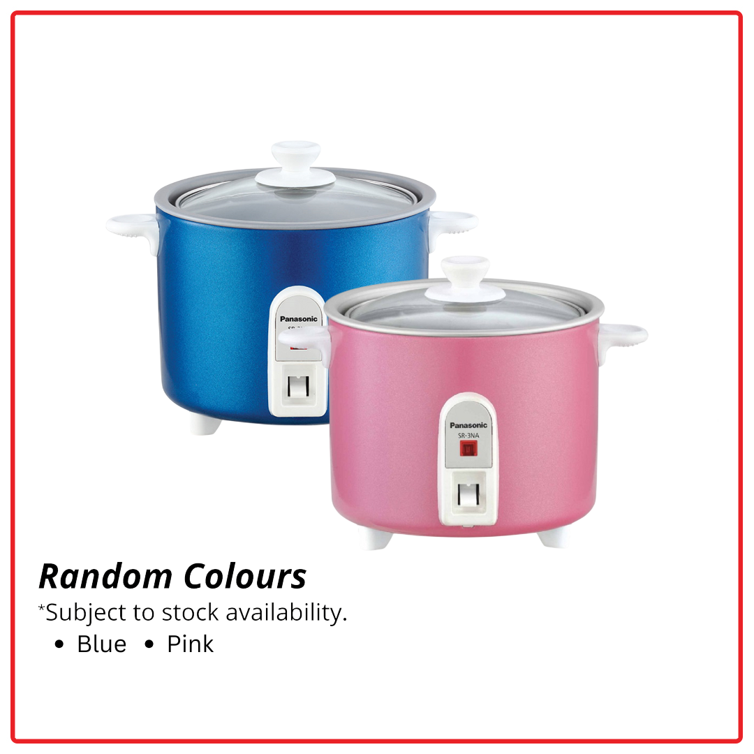 Panasonic SR-3NA (Random Colours) 0.3L Light Weight Baby Rice Cooker ...