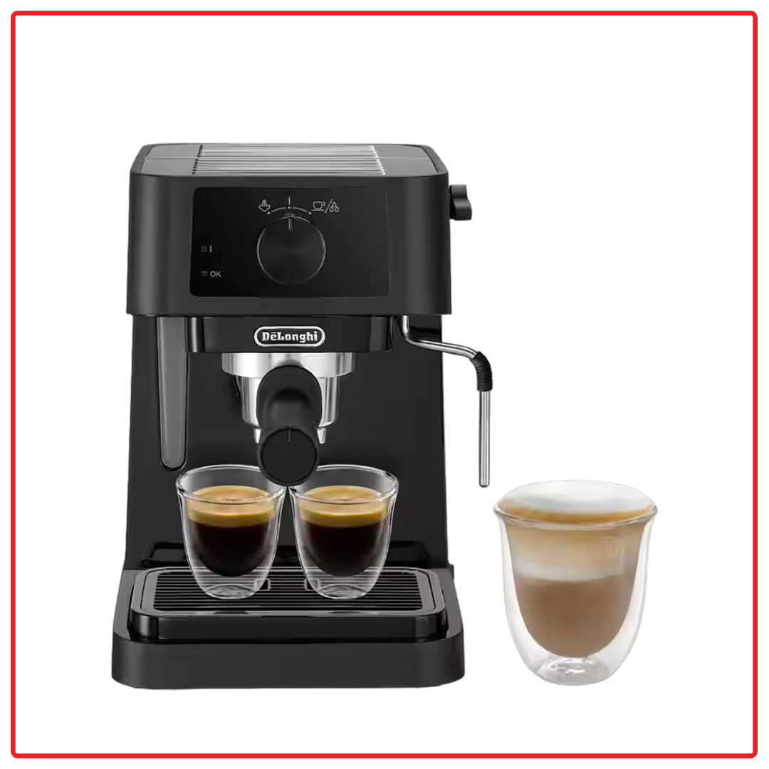 DeLonghi EC230.BK Stilosa Manual Pump Espresso Coffee Machine – ESH ...