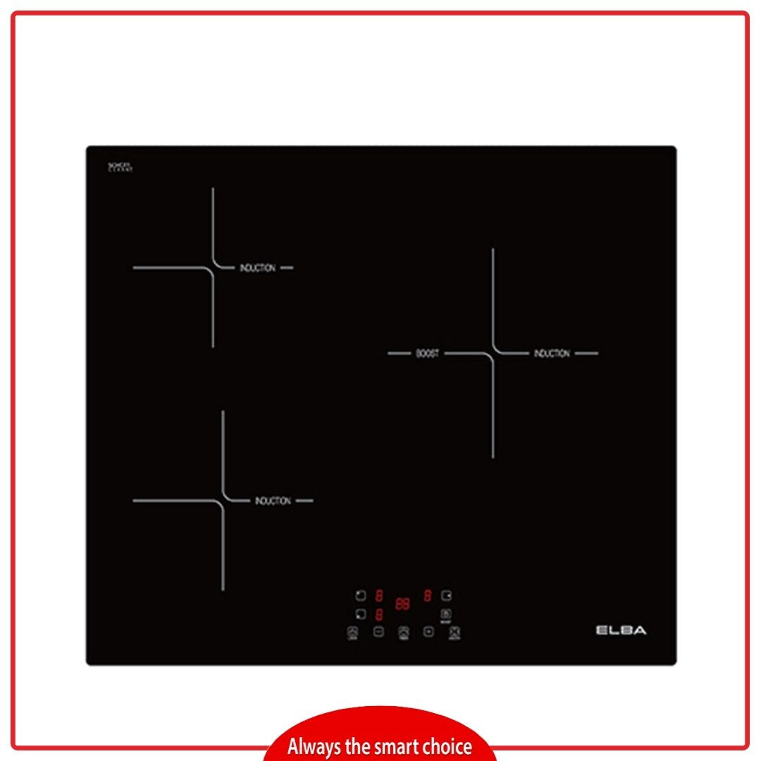Elba EIC-K6083ST(BK) Triple Cooking Zones Built-in Induction Cooker ...