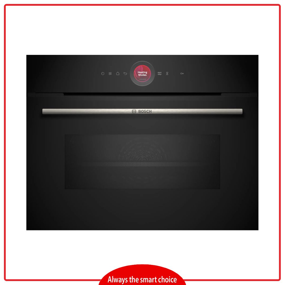 Bosch CMG7241B1B Series 8 Built-in Compact Oven with Microwave Functio ...