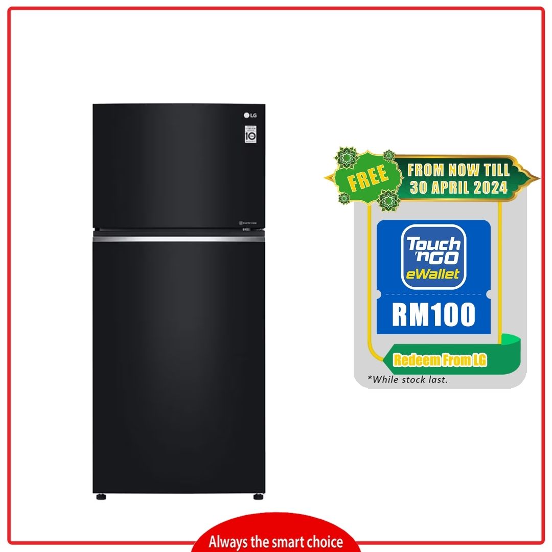 LG GN-C702SGGM 547L Top Freezer Fridge in Black Glass Finish | ESH ...