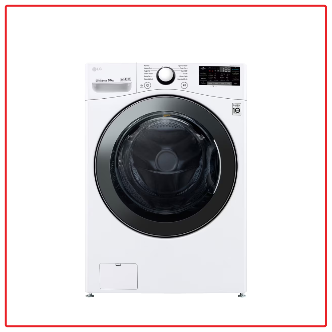 LG F2724SVRW 24kg Front Load Washer with AI Direct Drive™ and TurboWas ...